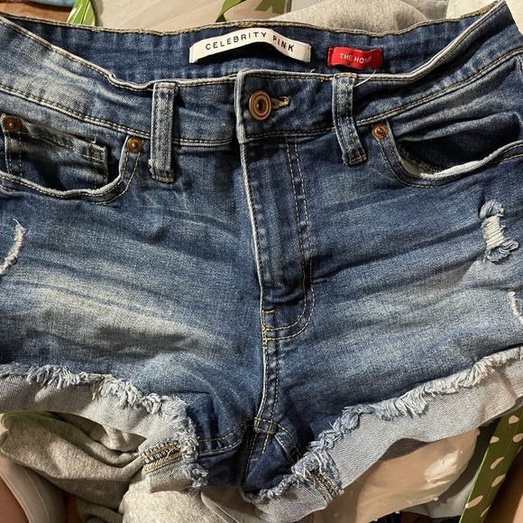 Celebrity Pink | Shorts | Celebrity Pink Distressed Blue Jean Shorts ...